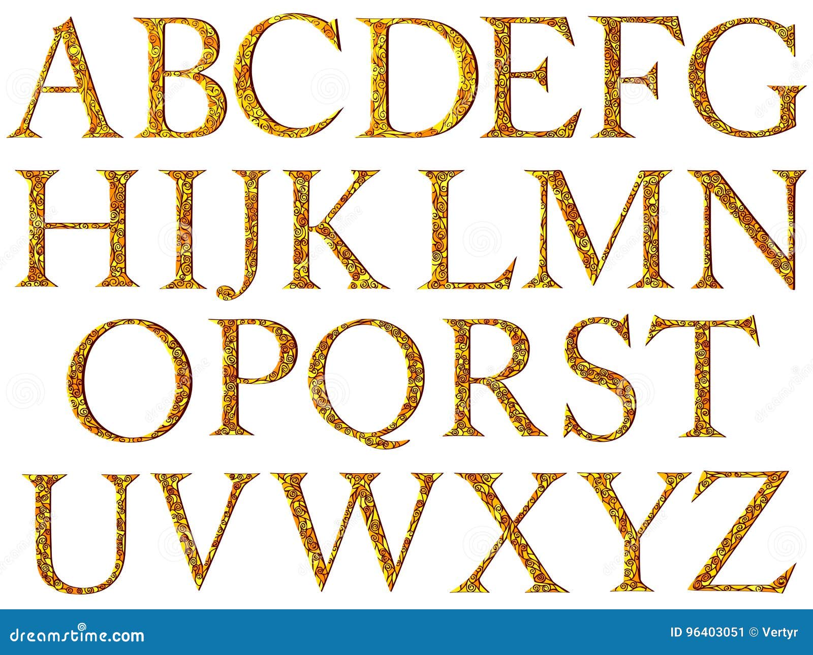 Mosaic Font Vector Alphabet With Latin Letters And Numbers
