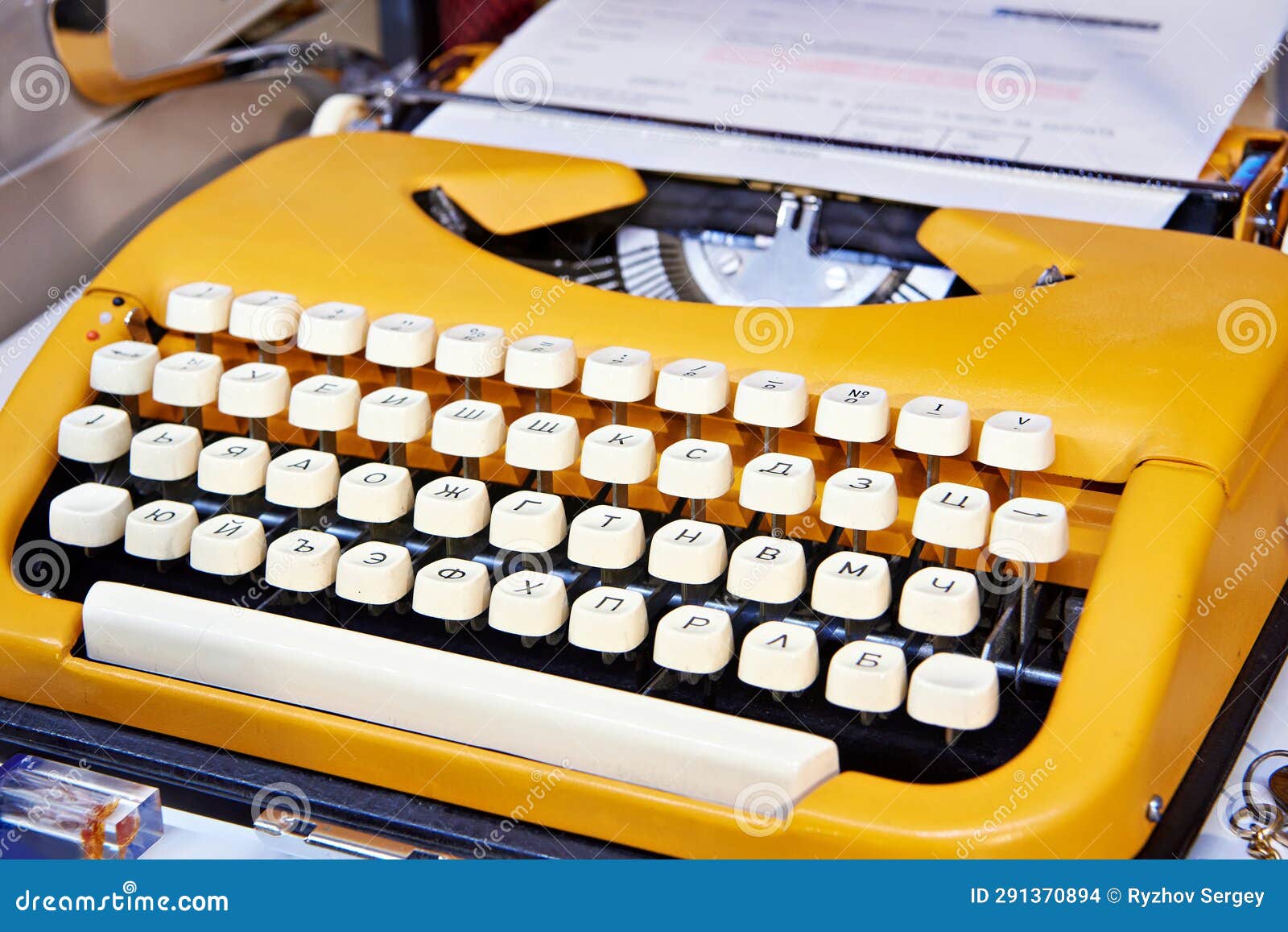 Typewriter stock photo. Image of office, journalist - 291370894