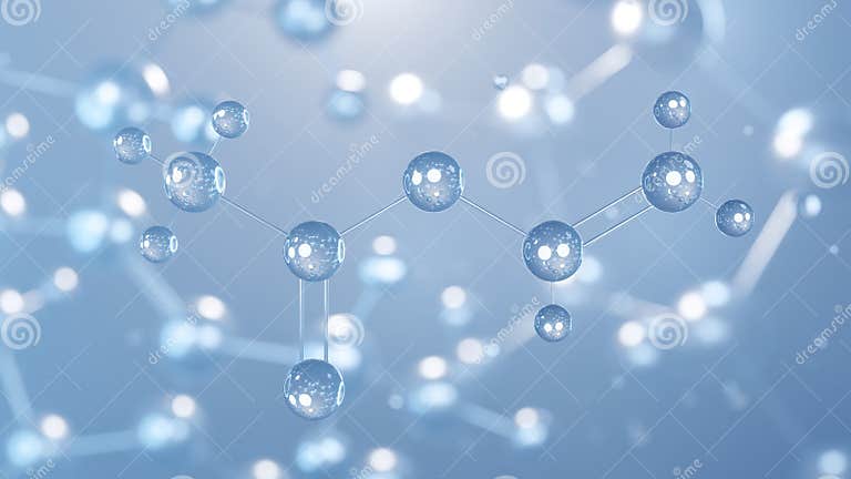 Vinyl Acetate Molecular Structure 3d, Flat Model, Polymers, Structural ...