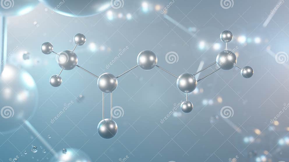 Vinyl Acetate Molecular Structure, 3d Model Molecule, Polymers ...