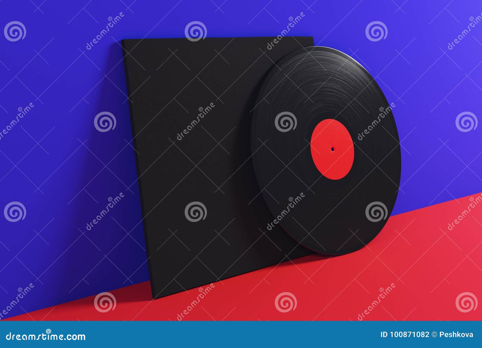 Vinyl ad concept stock illustration. Illustration of blank - 100871082