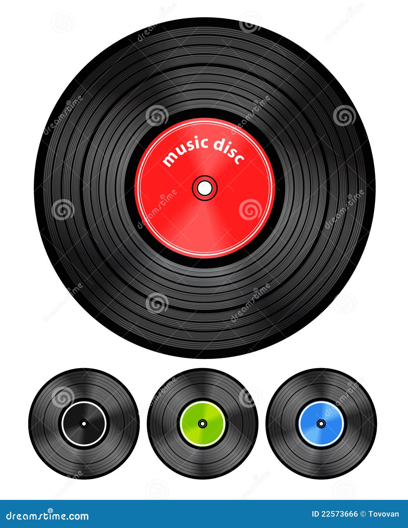 Vinyl audio discs stock vector. Illustration of music - 22573666