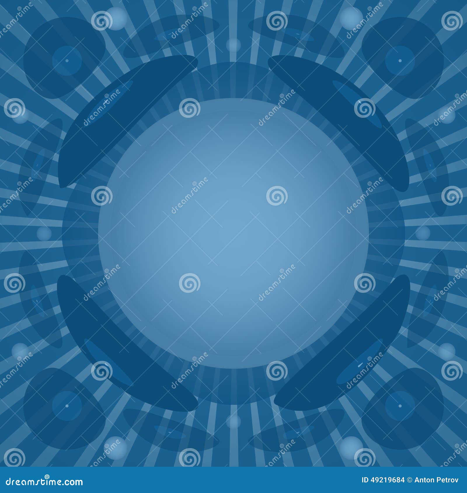 Vinyl Background in Blue Colors Stock Illustration - Illustration of ...