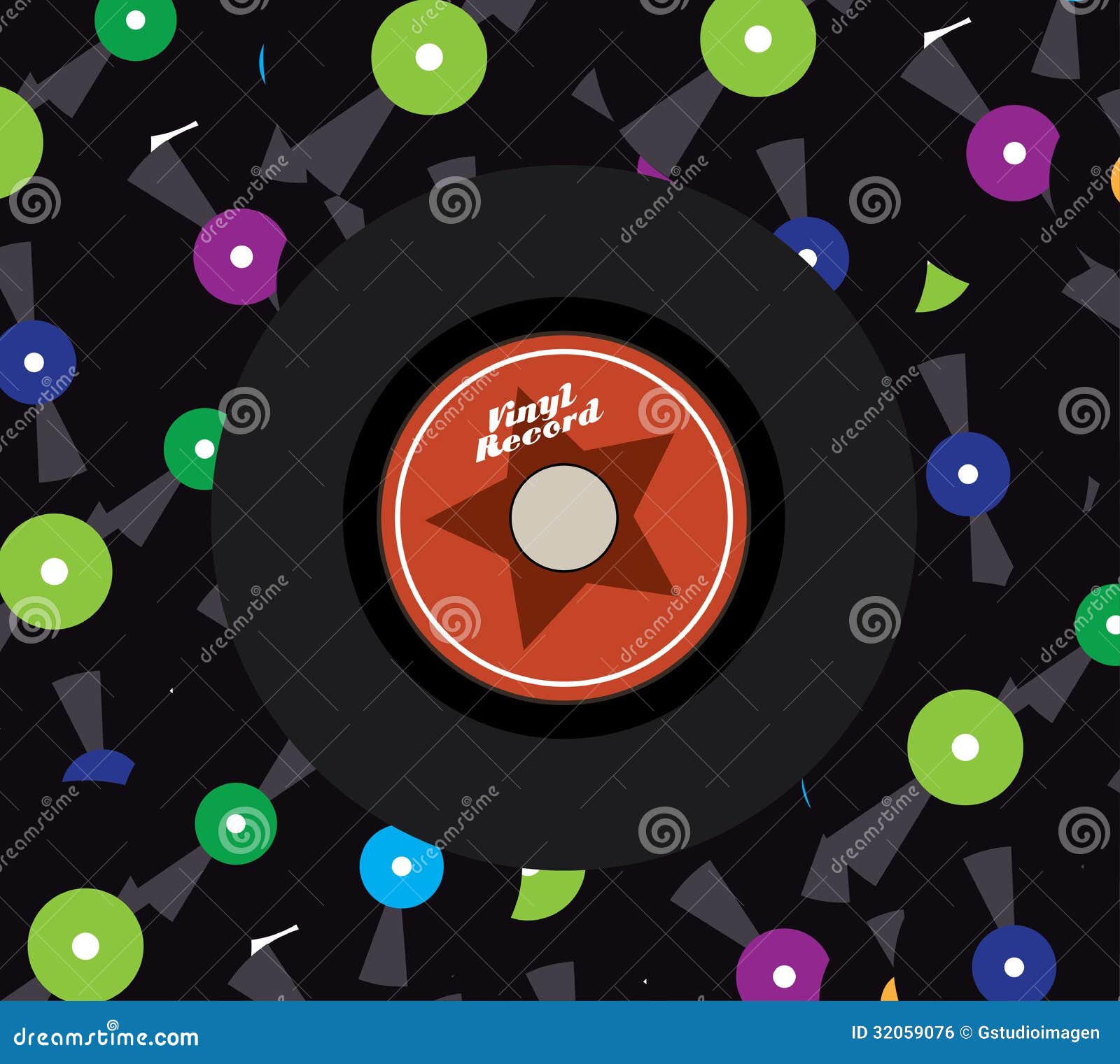 Vinyl design stock vector. Illustration of back, album - 32059076