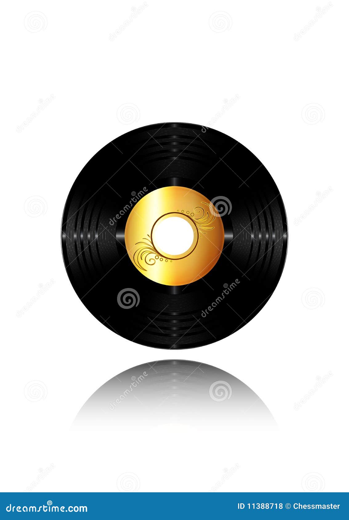 Vinyl disc stock vector. Illustration of label, audio - 11388718