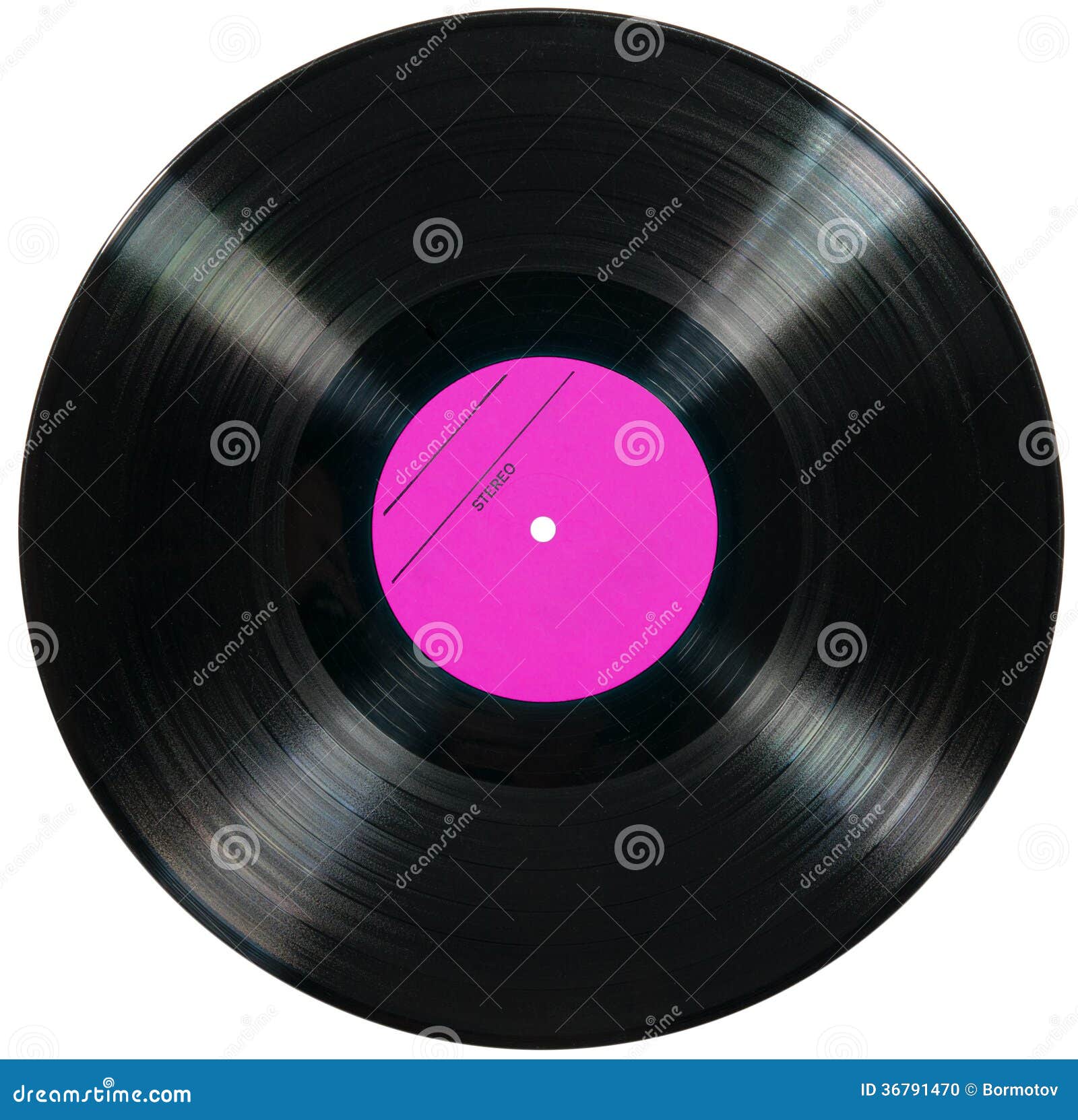 Vinyl Disc Isolated On White Stock Photo - Image: 36791470