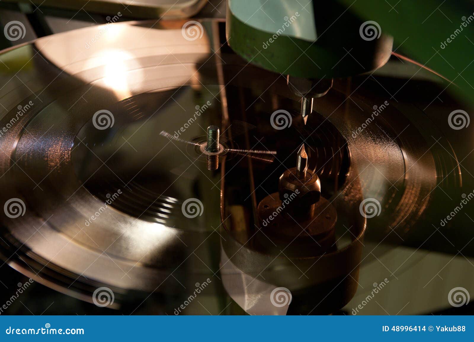 Vinyl disc production stock photo. Image of recording - 48996414