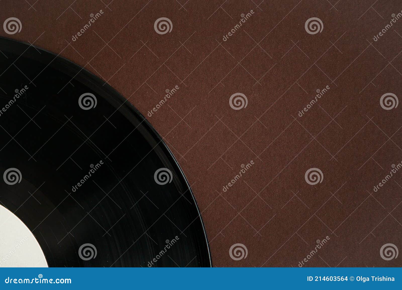 Vinyl Disk on Dark Brown Background. Vinyl Record on Chocolate ...