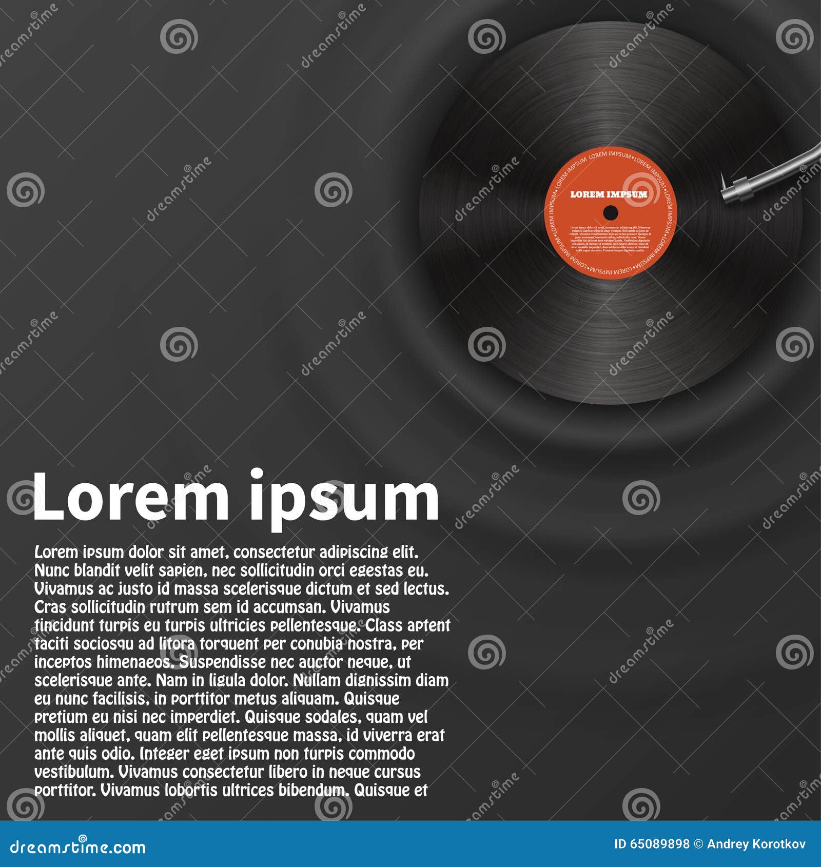 Vinyl Disk Realistic Design Eps 10 Stock Vector - Illustration of ...