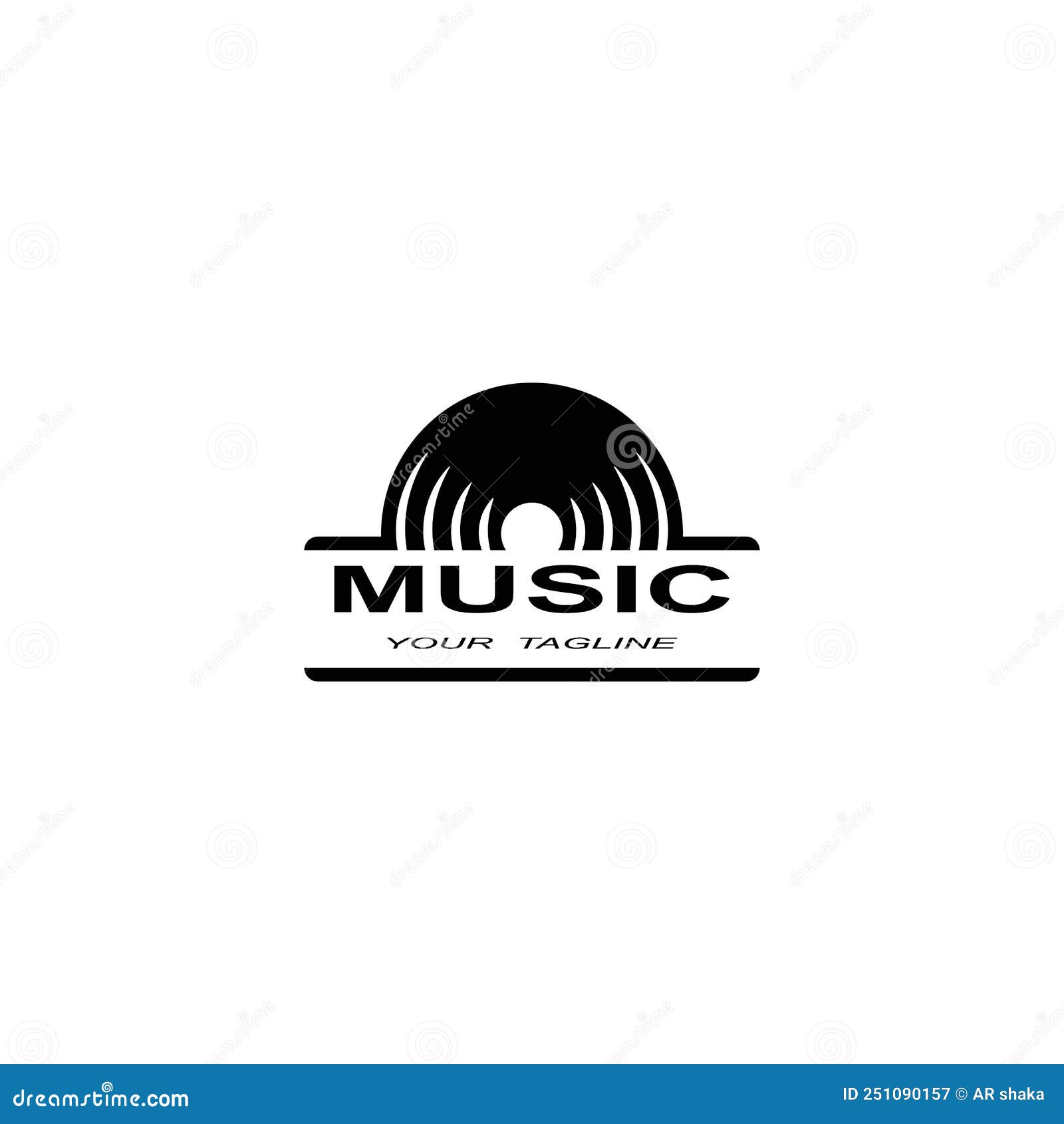 Vinyl Disk Record Music Logo Vector Icon Stock Vector - Illustration of ...