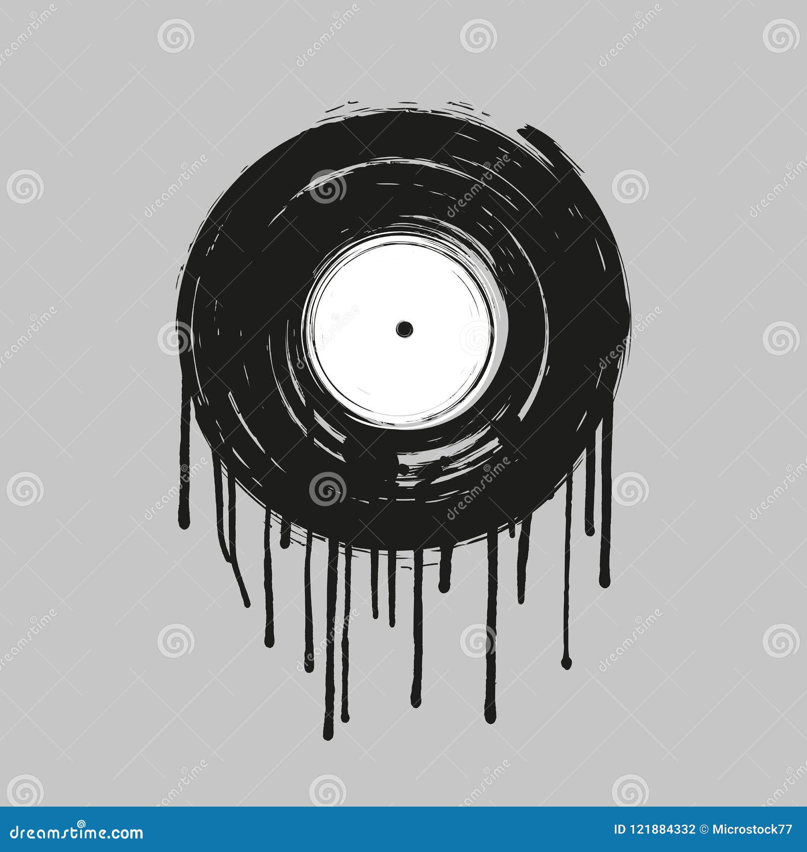 Vinyl Dripping Painting Vector Stock Vector - Illustration of graphic ...