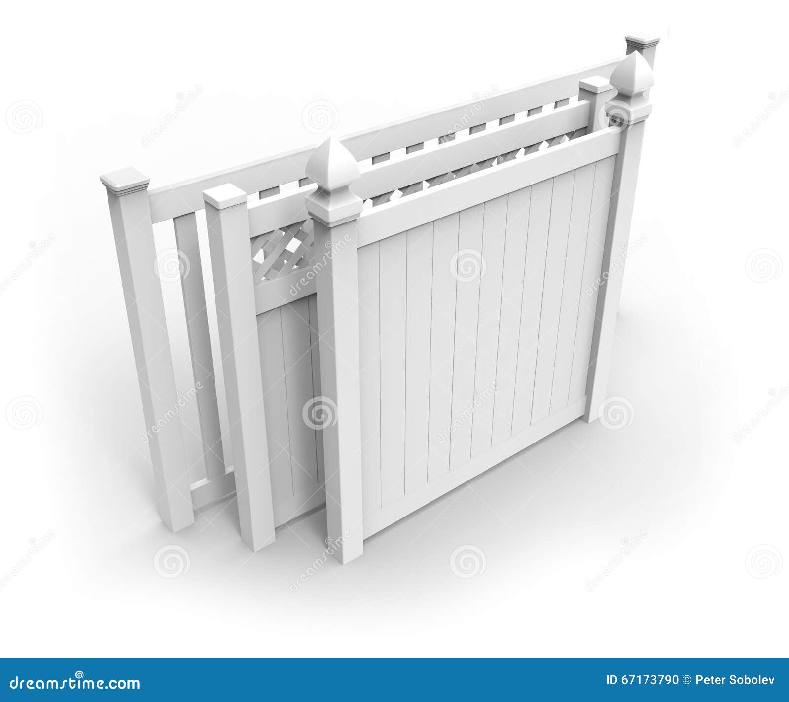 Vinyl fence stock illustration. Illustration of isolated - 67173790