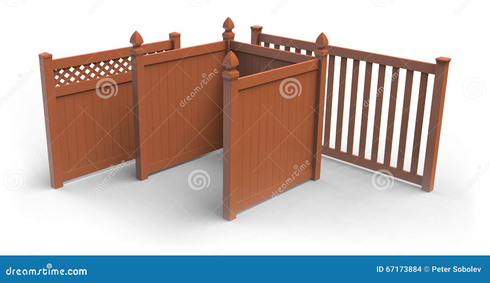 Vinyl fence stock illustration. Illustration of picket - 67173884