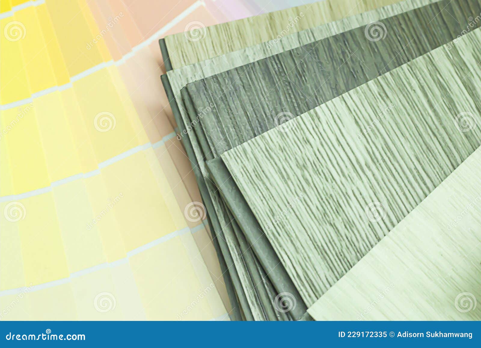 Vinyl Flooring Samples and Color Swatches Stock Image - Image of ...