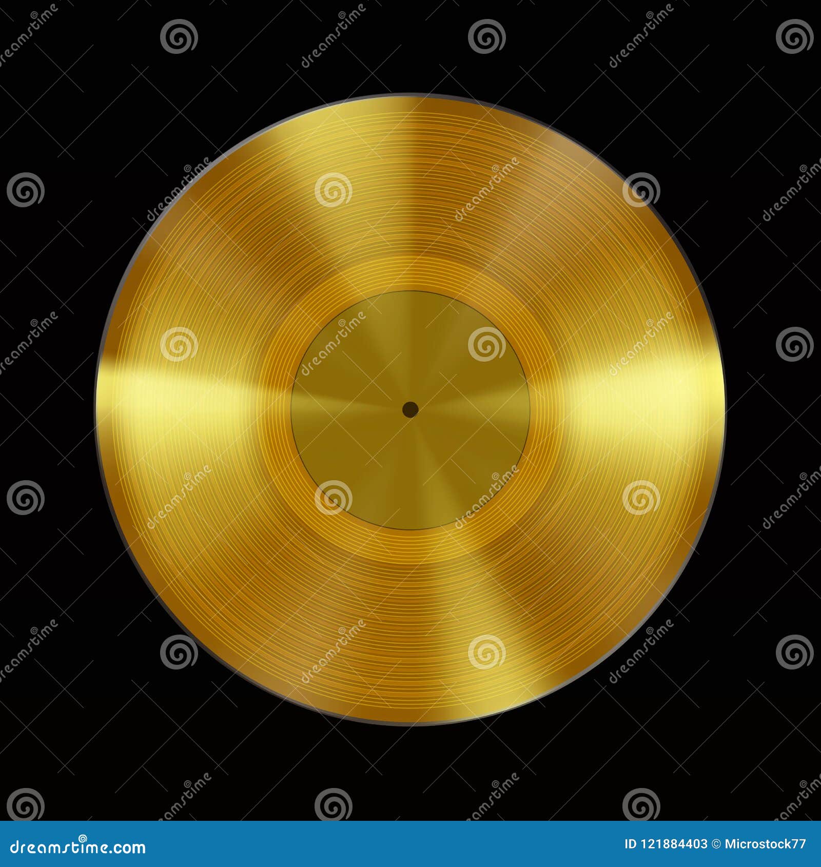 Vinyl gold vector stock vector. Illustration of artistic - 121884403