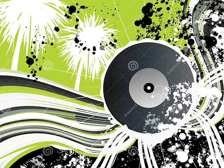 Vinyl Graphic for Flyer Design or for Web Usage Stock Illustration ...