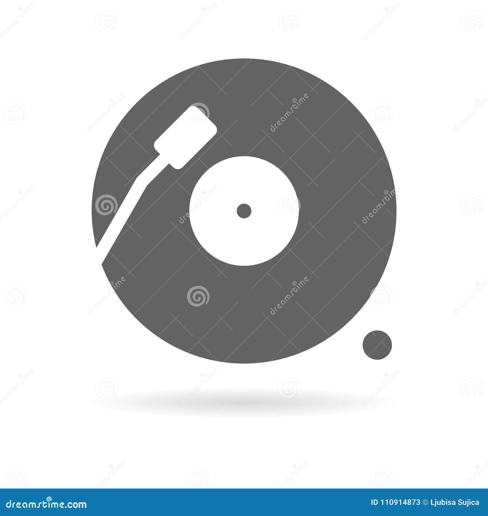 Vinyl icon stock vector. Illustration of plastic, party - 110914873