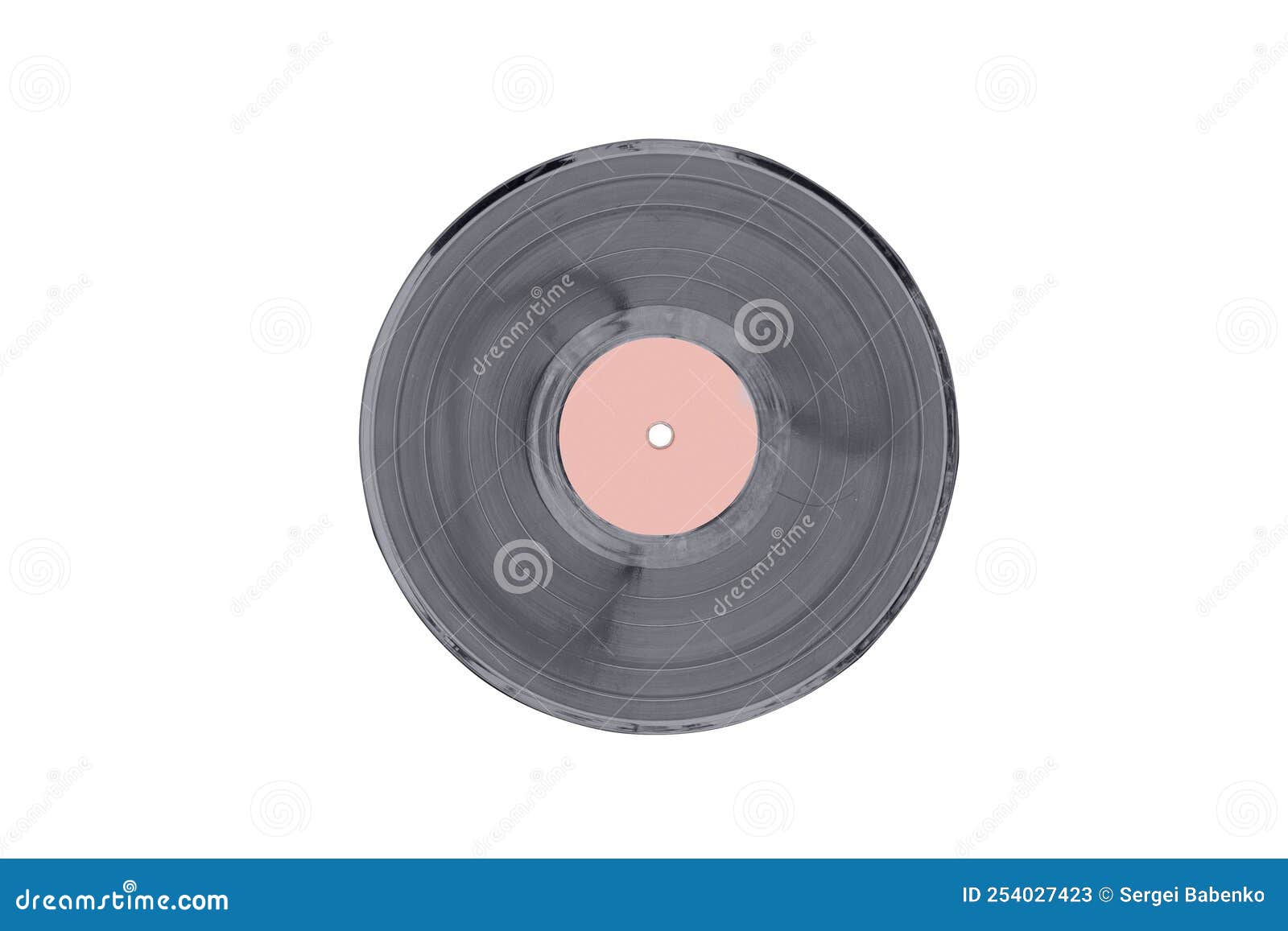 Vinyl and Music Record. Isolated on a White Background. Stock Image ...