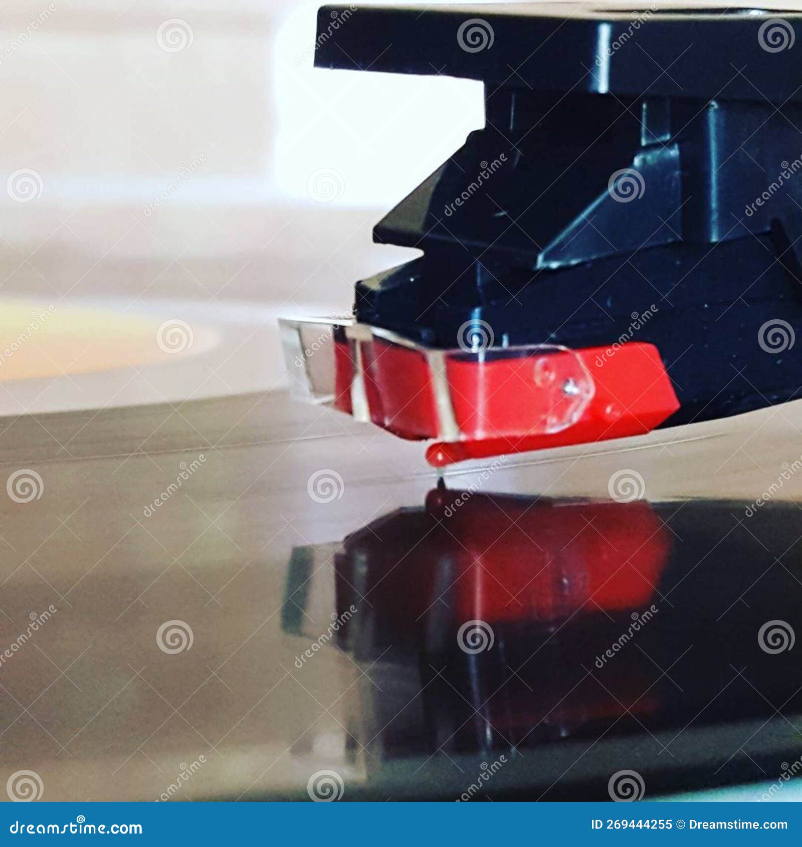 Vinyl Needle Macro stock image. Image of record, player - 269444255