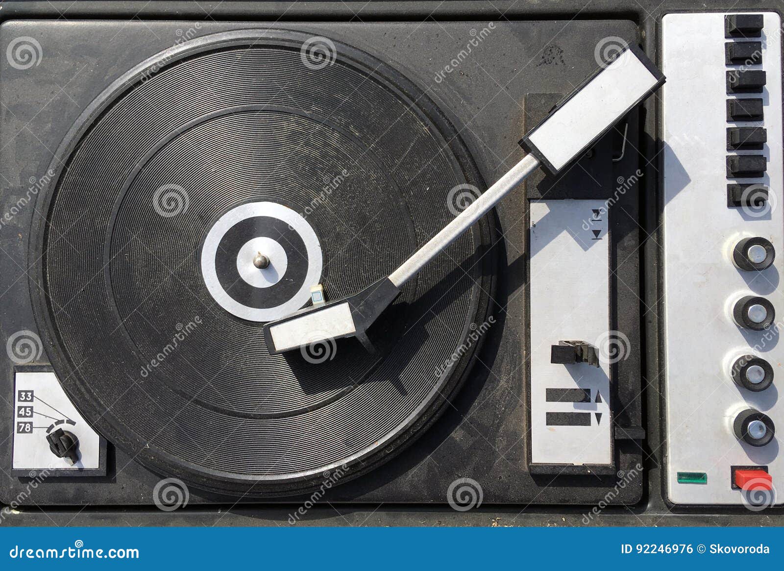 Vinyl player stock photo. Image of electronics, blues - 92246976