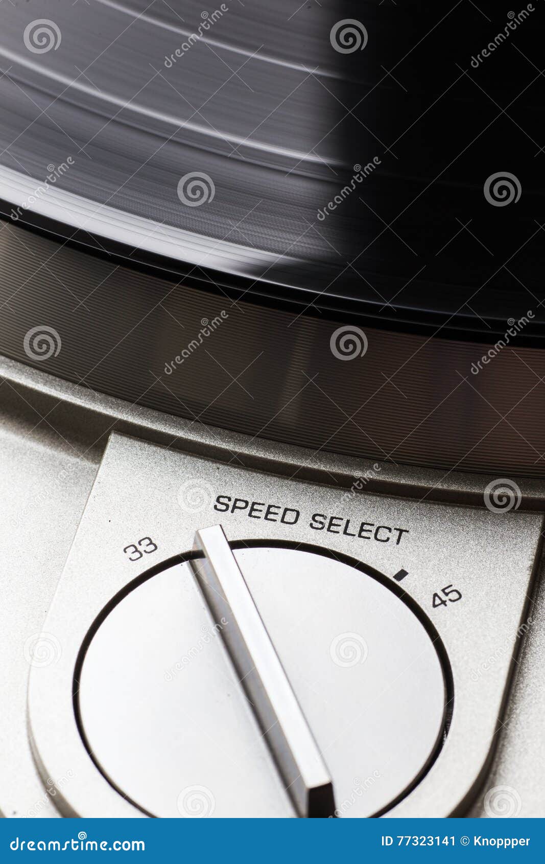 Vinyl Player, Spinning Record Stock Image - Image of black, vintage ...