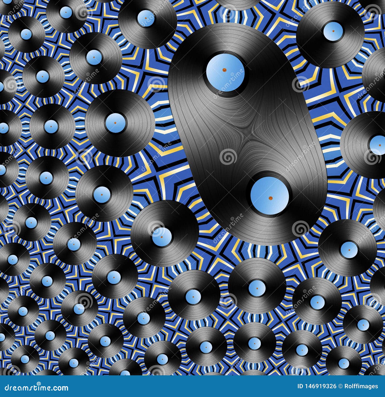 Vinyl Record Abstract stock illustration. Illustration of media - 146919326