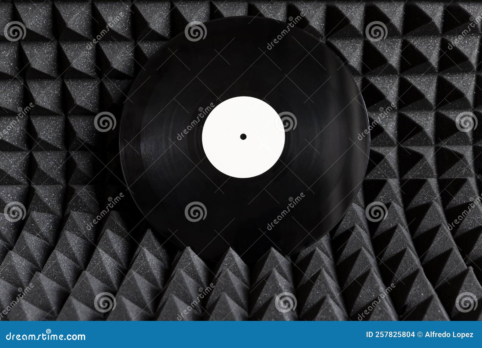 Vinyl Record on Acoustic Insulation Panel Stock Photo - Image of play ...