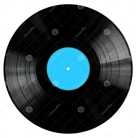 Vinyl Record with BlueLabel Stock Illustration - Illustration of ...