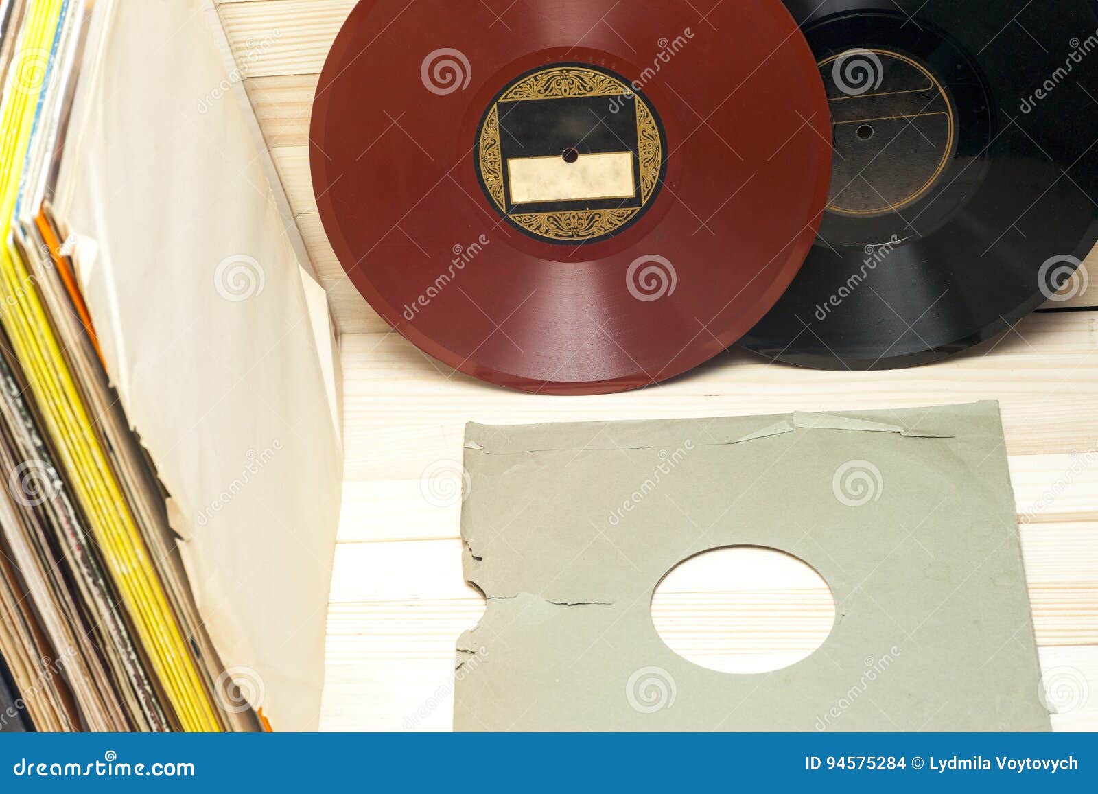 Vinyl Record. Copy Space for Text. Stock Photo - Image of collection ...