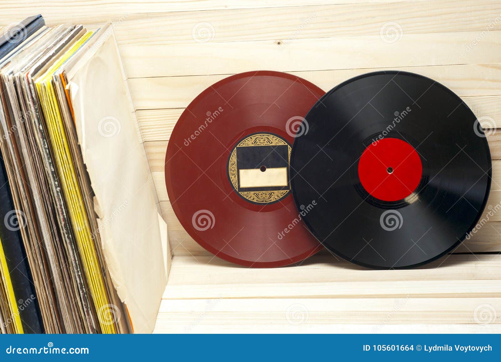 Vinyl Record. Copy Space for Text. Stock Photo - Image of fashioned ...