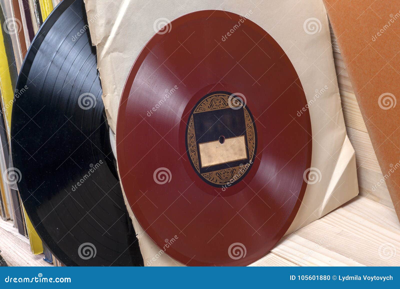 Vinyl Record. Copy Space for Text. Stock Photo - Image of scratch ...