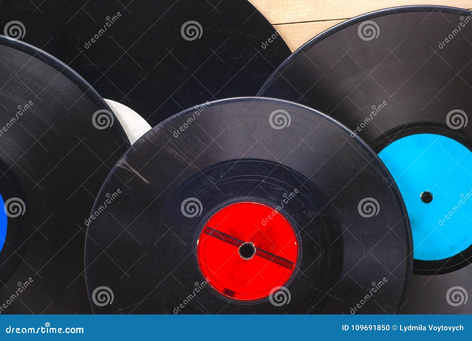 Vinyl Record. Copy Space for Text. Stock Photo - Image of collection ...