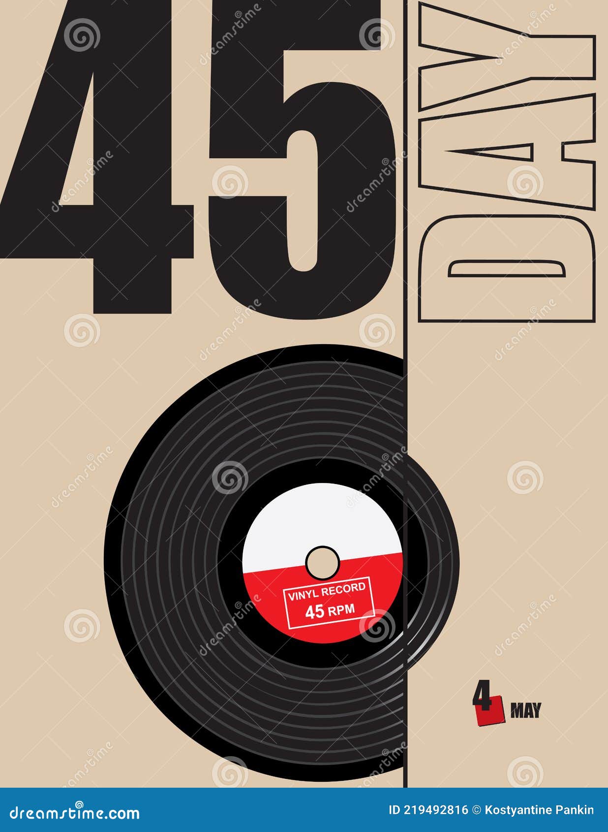 Vinyl record day stock vector. Illustration of pattern - 219492816