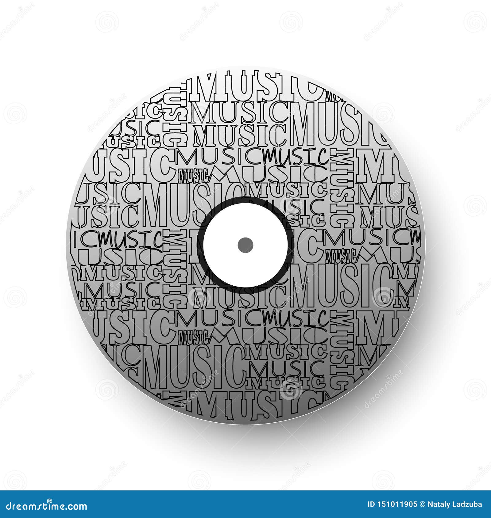 Vinyl Record, Vinyl Disc. on the Disc, a Combination of Different Fonts ...