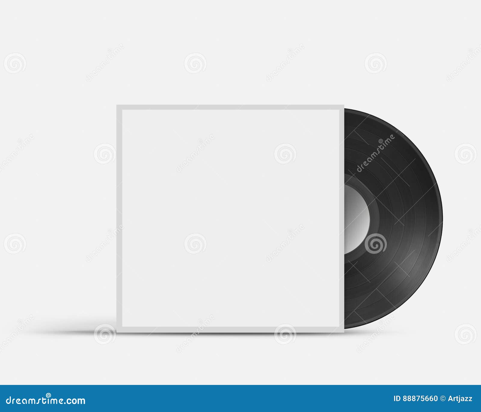 Vinyl record in envelope stock illustration. Illustration of pack ...