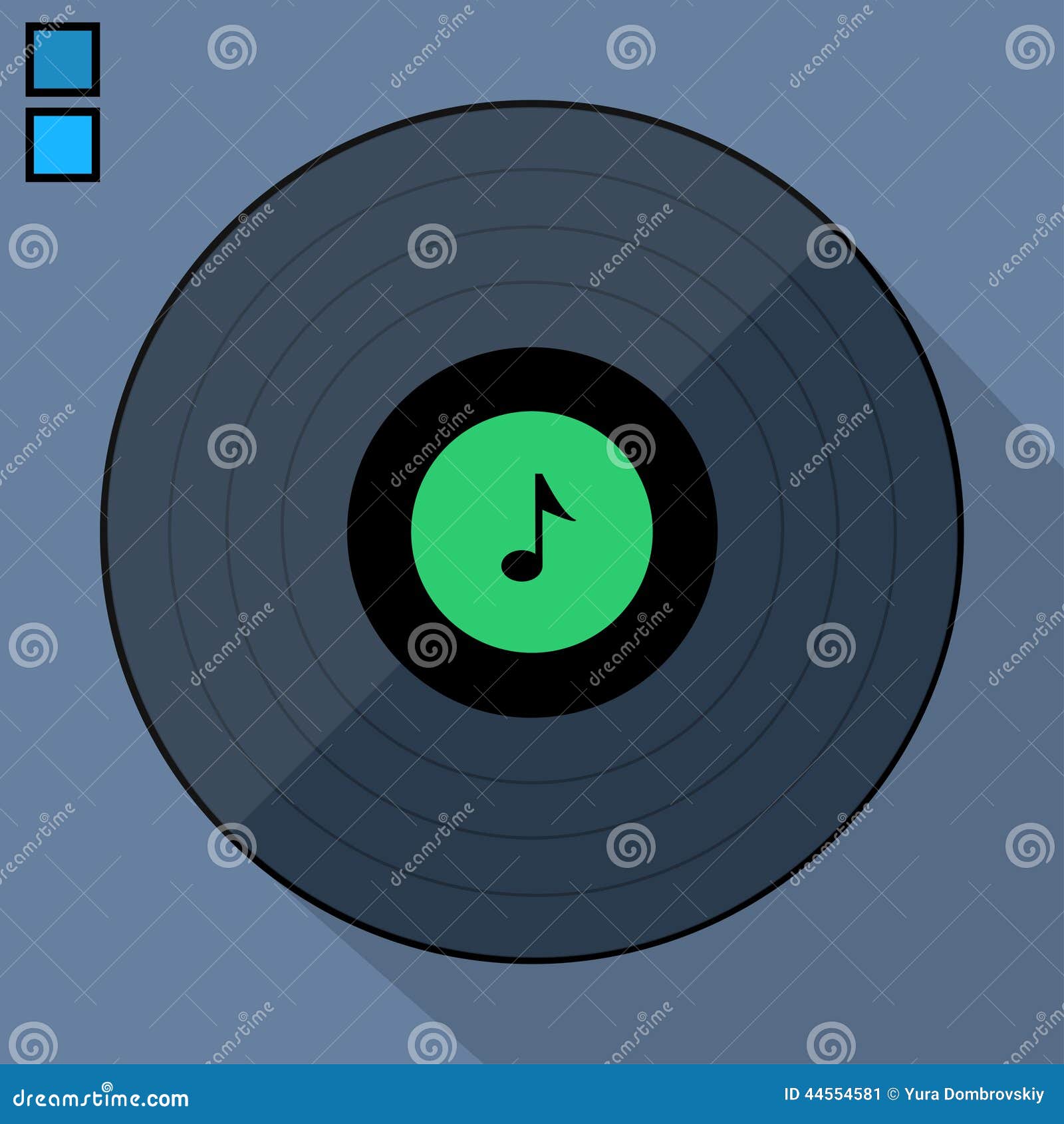 Vinyl Record stock vector. Illustration of flat, design - 44554581