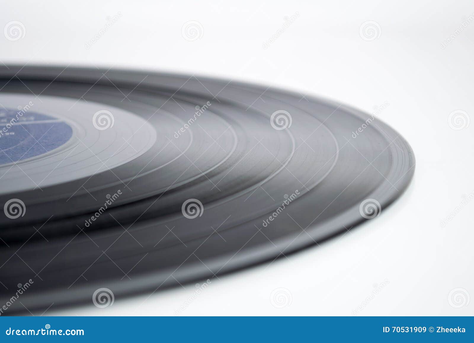 Vinyl Record Isolated on White Background Stock Image - Image of media ...