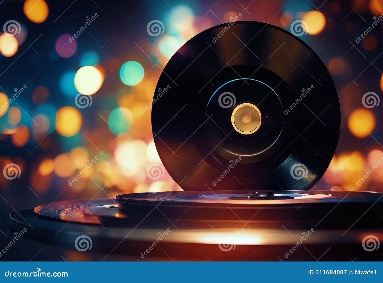 Vinyl Record Party Illustration Stock IllustrationPop Art Backgrounds ...
