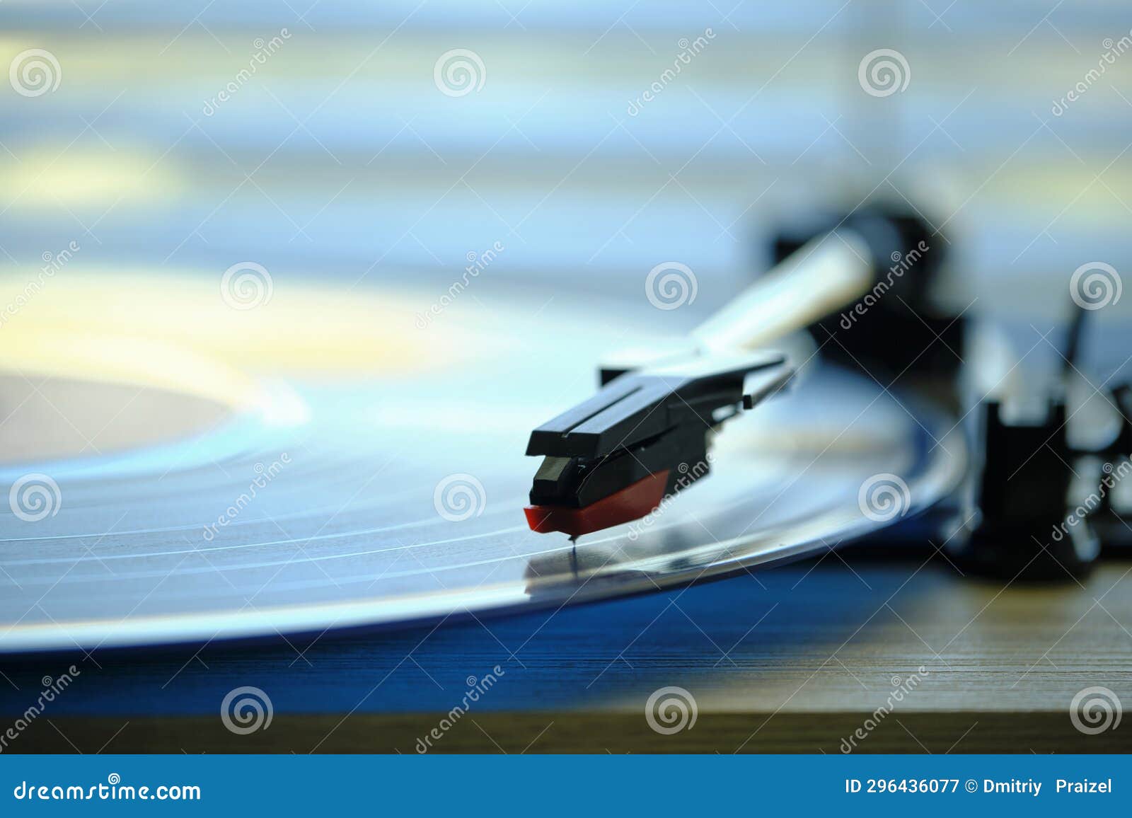 Vinyl Record Player with Record on the Background Morning Light from ...