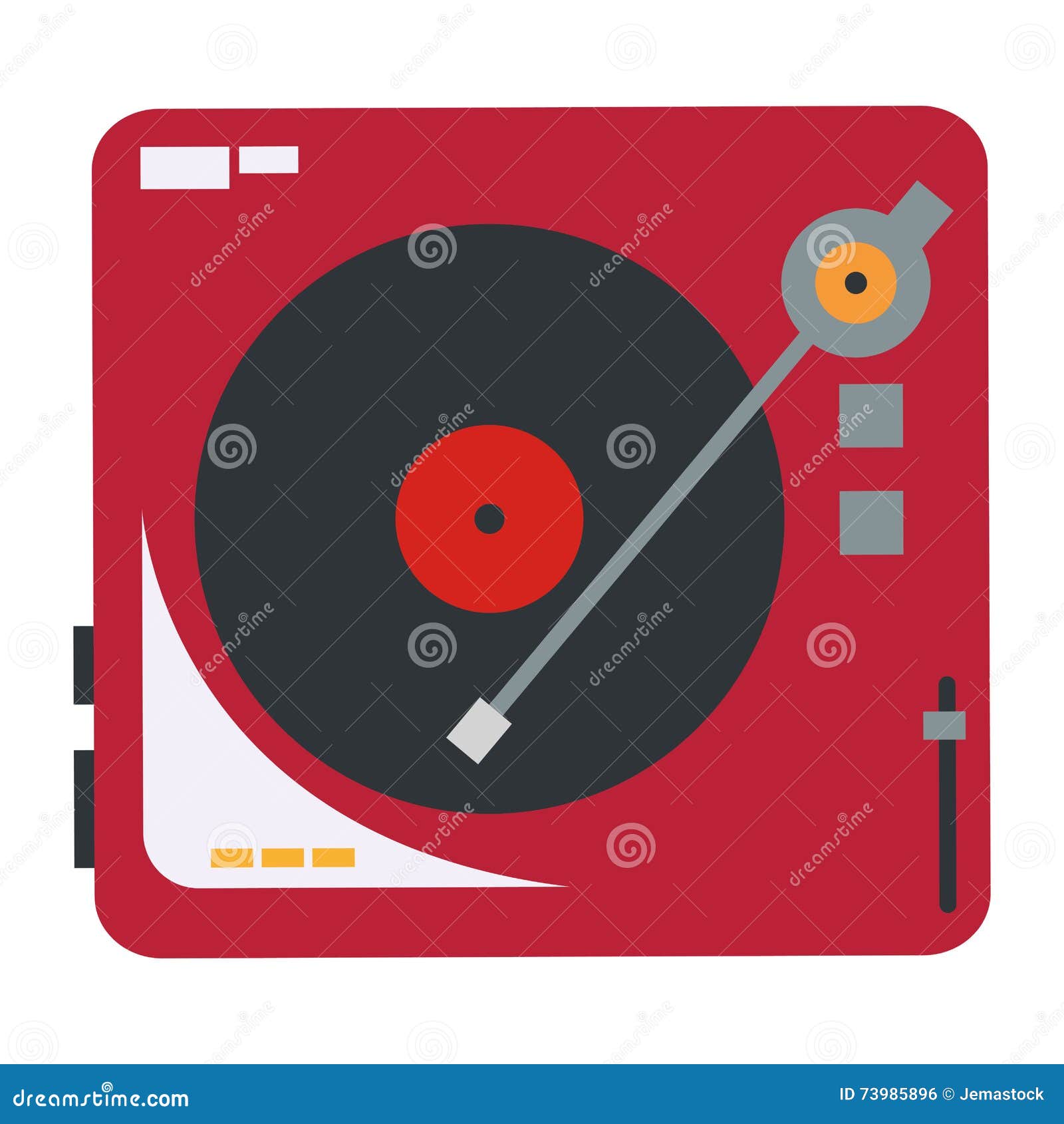 Vinyl record player icon stock illustration. Illustration of rock ...