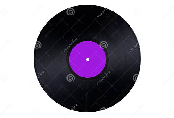 Vinyl Record Purple Label stock image. Image of number - 7287903