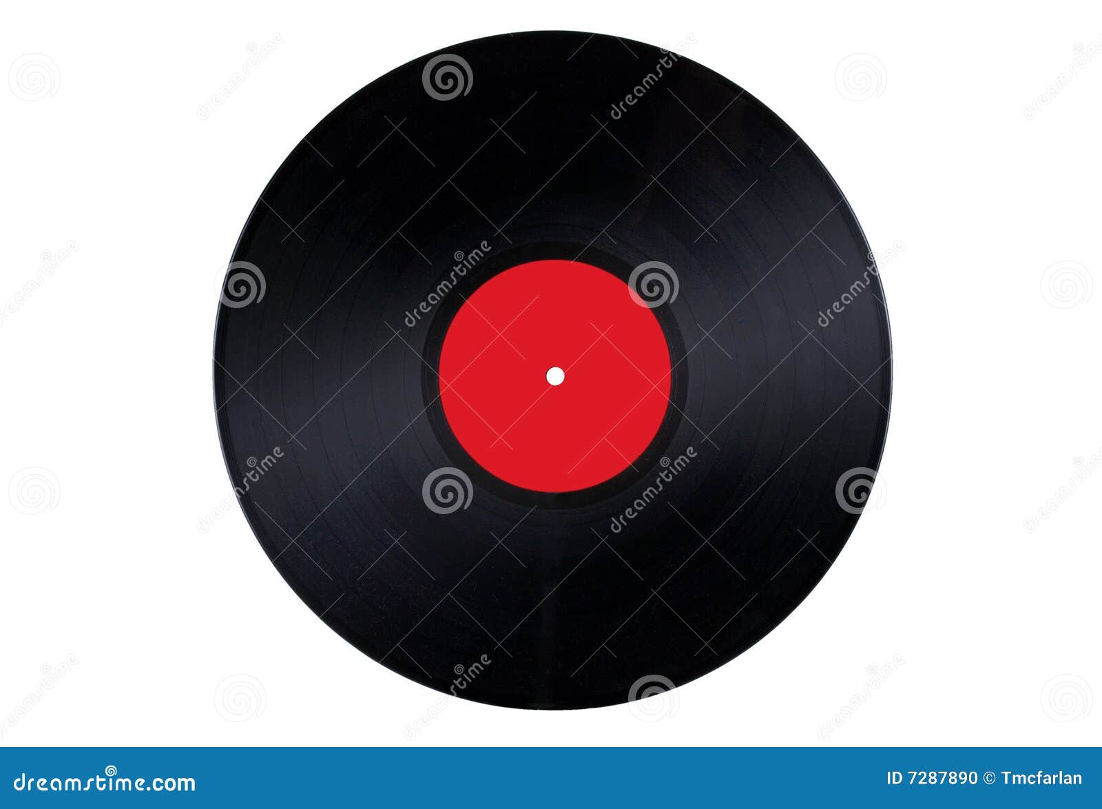 Vinyl Record Red Label stock photo. Image of financial - 7287890
