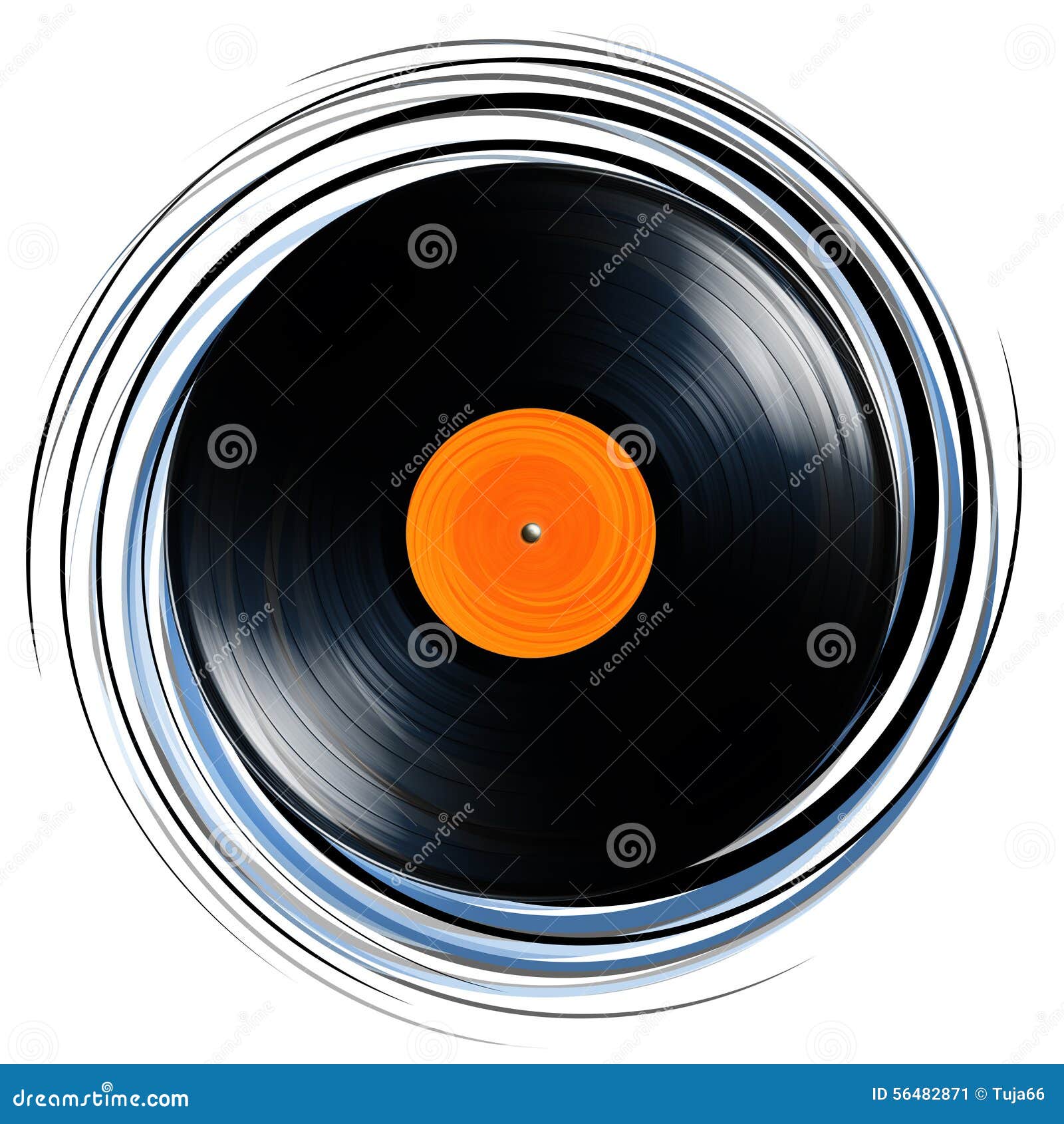 Vinyl record stock illustration. Illustration of plastic - 56482871