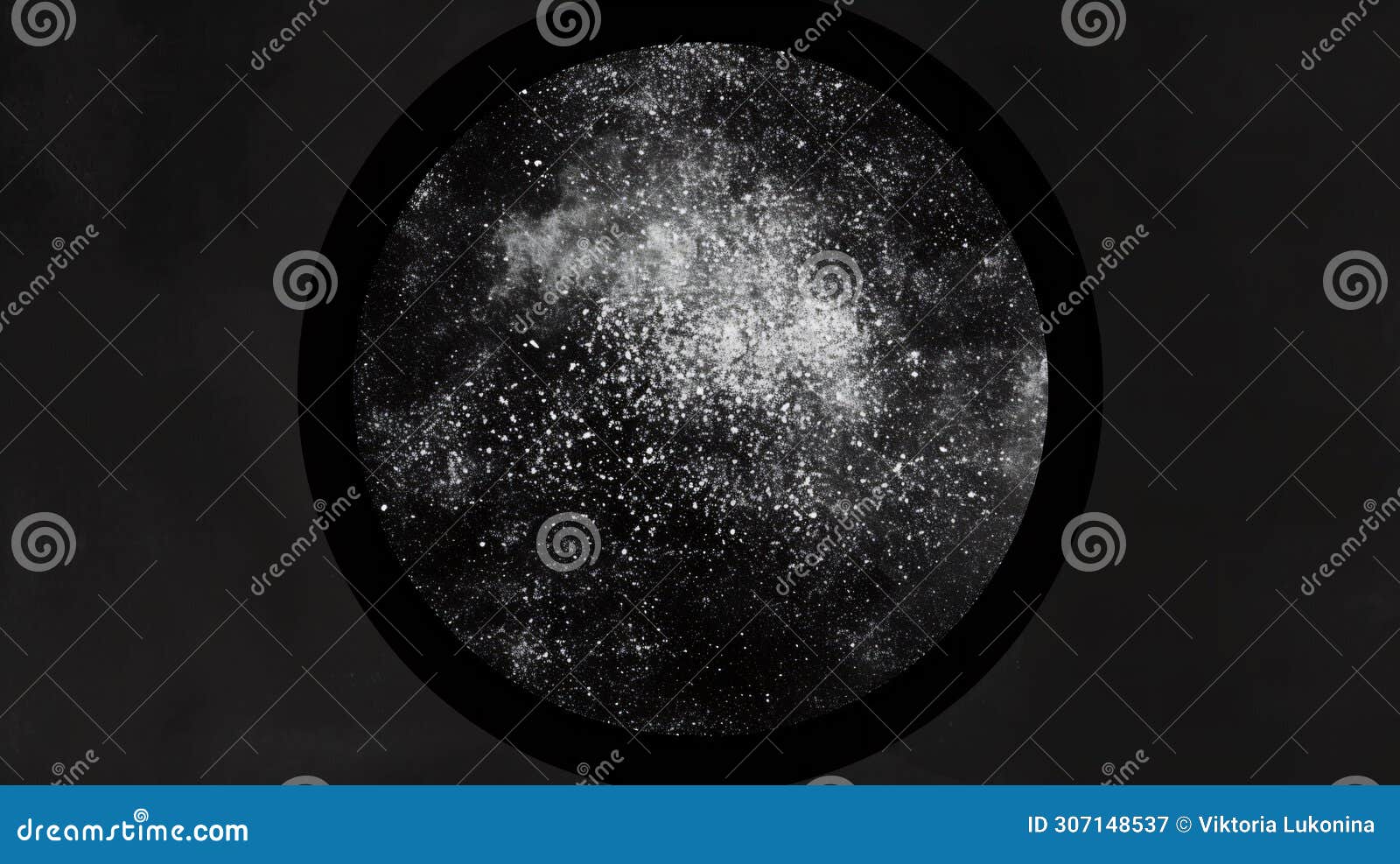 Vinyl Record with Starry Galaxy Overlay Stock Illustration ...
