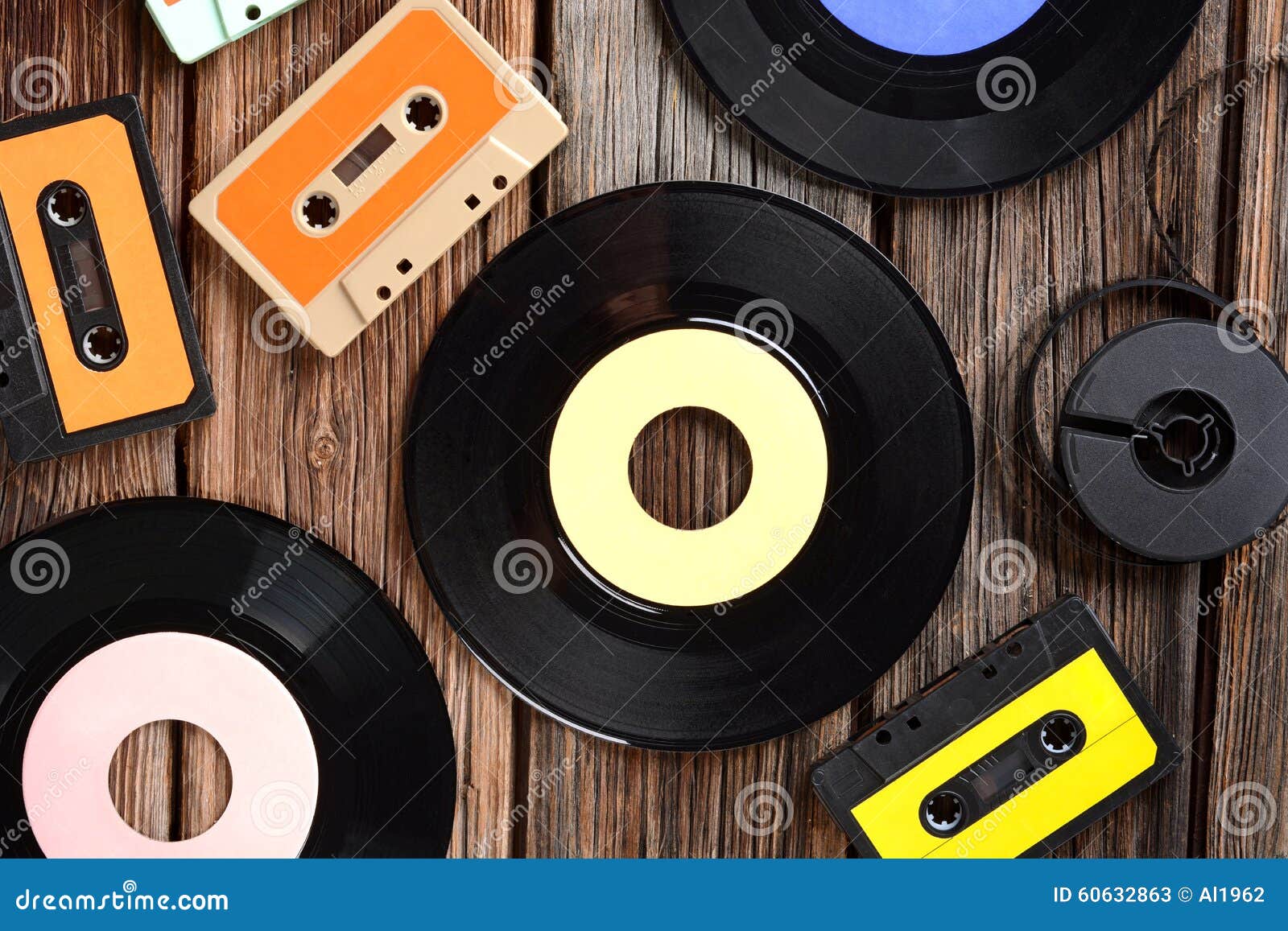 Vinyl record on the table stock image. Image of audio - 60632863