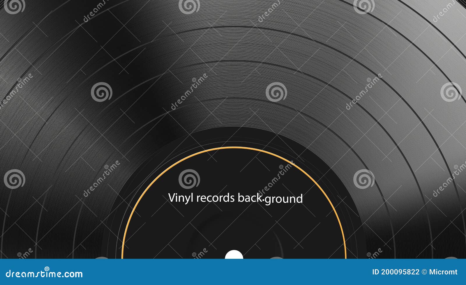 Vinyl Record Texture Background. Realistic Black Blank Backdrop. Dark ...