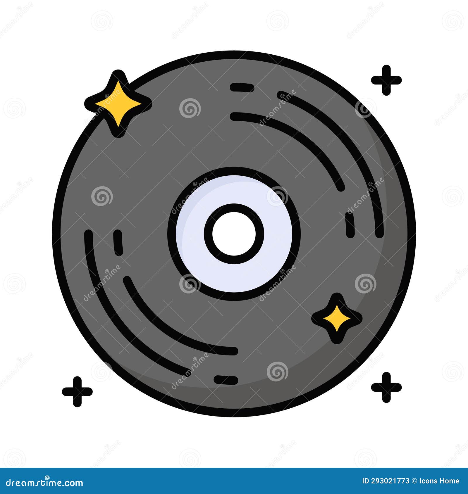 Vinyl Record Vector Design, Icon of Music Disc in Modern Style Stock ...