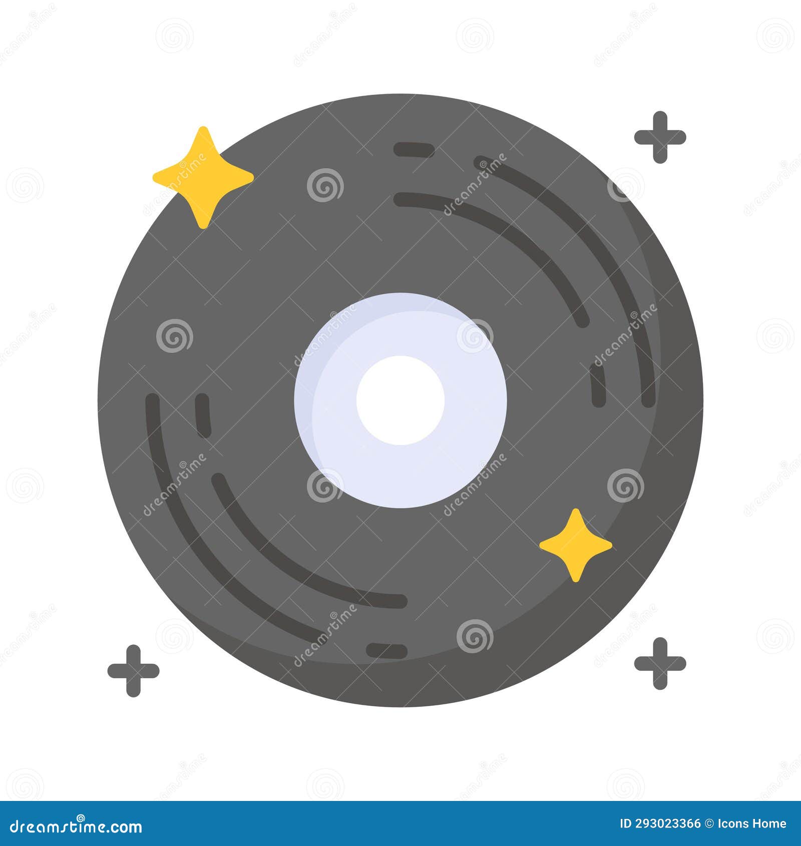 Vinyl Record Vector Design, Icon of Music Disc in Modern Style Stock ...