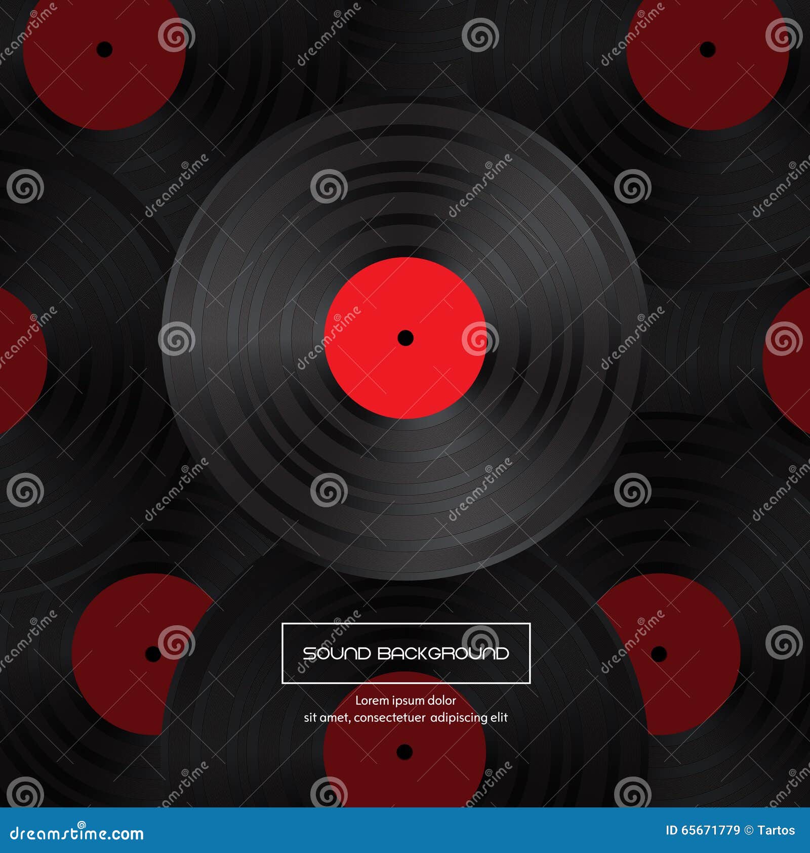 Vinyl Record for Your Design Stock Vector - Illustration of album ...