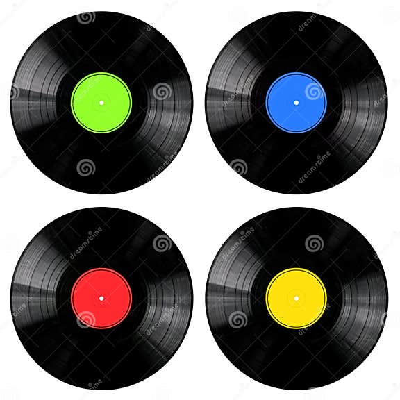 Vinyl Records Collection stock illustration. Illustration of grooves ...
